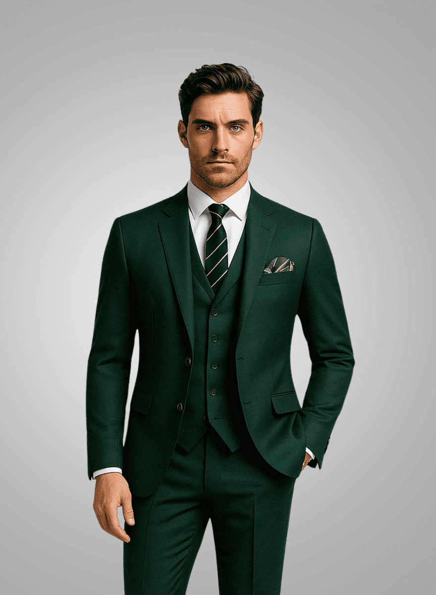 Costume Homme Vert Forêt | Trident Paris